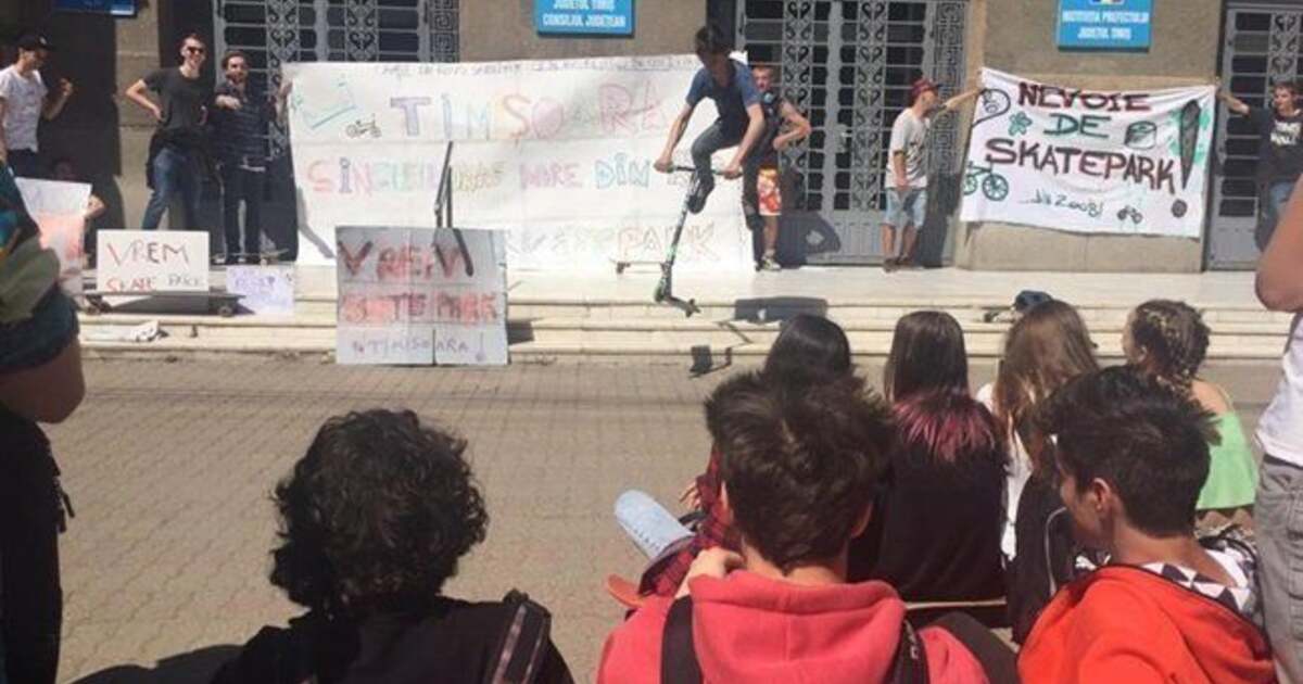 Ne vrem skatepark-ul inapoi! Tinerii timisoreni, indemnati sa semneze ...