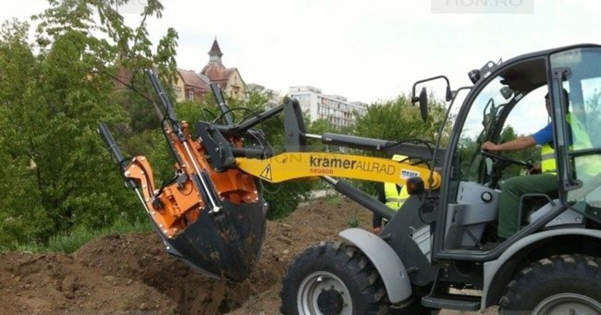 Utilaj special pentru copacii in pericol din Timisoara - Tion