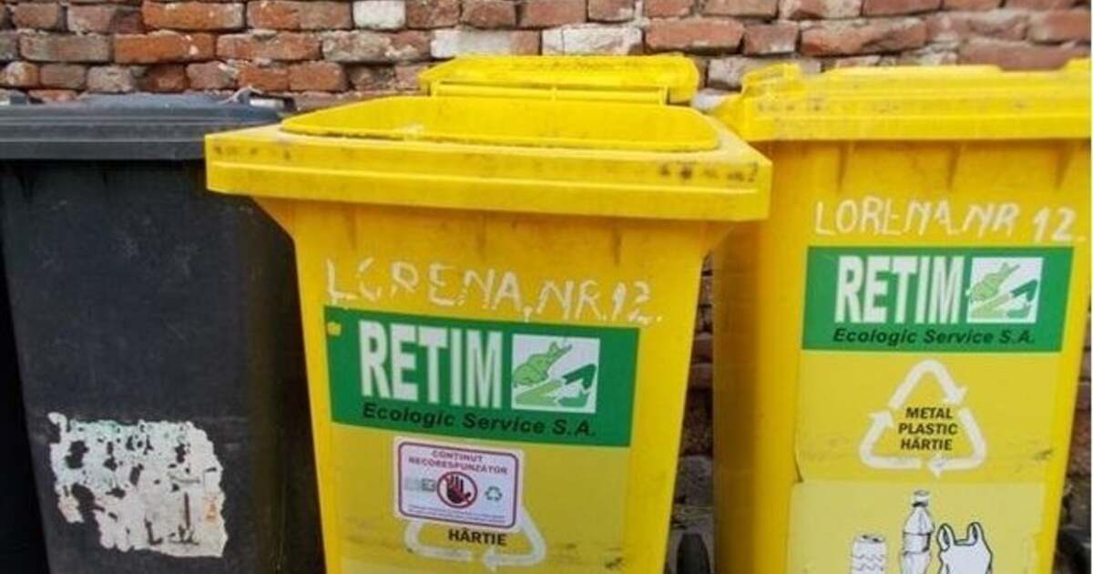 Retim continua impartirea de pubele galbene, pentru reciclabile ...