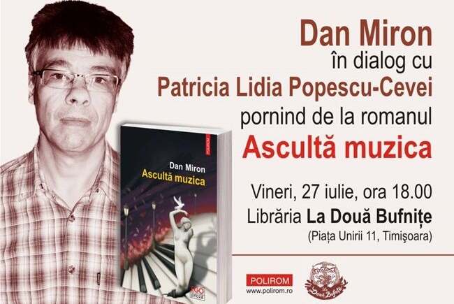 Scriitorul Dan Miron aduce la Timisoara cel mai recent roman al sau - Tion