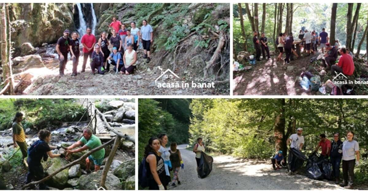 Voluntarii Acasă în Banat au curățat traseele turistice de pe cursul ...