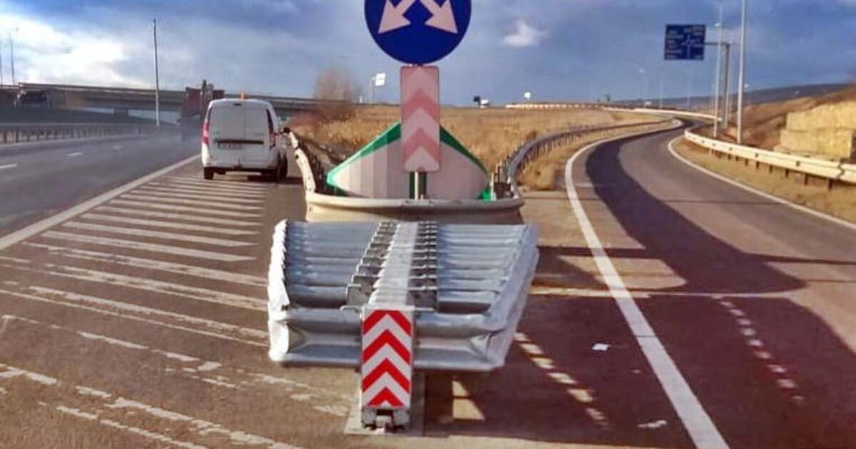 Atenuatori de impact pe autostrada A1, în Timiș, pe sectoarele de drum ...