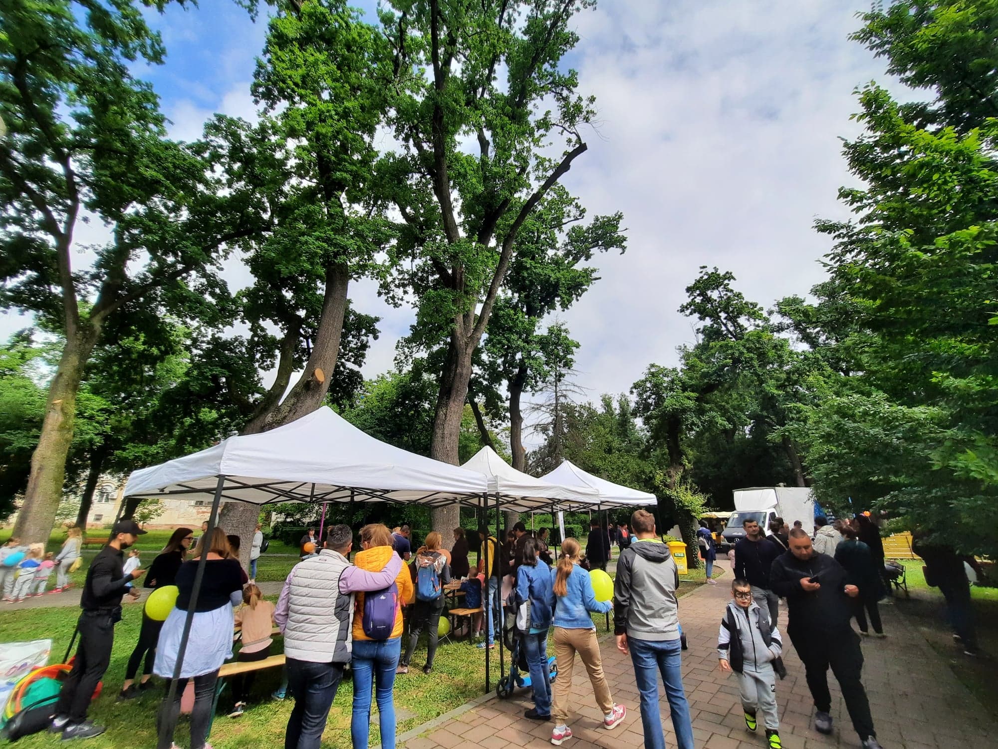 Aglomerație de 1 Iunie, în Parcul Copiilor din Timișoara. Copiii s-au distrat cu Minnie și ...