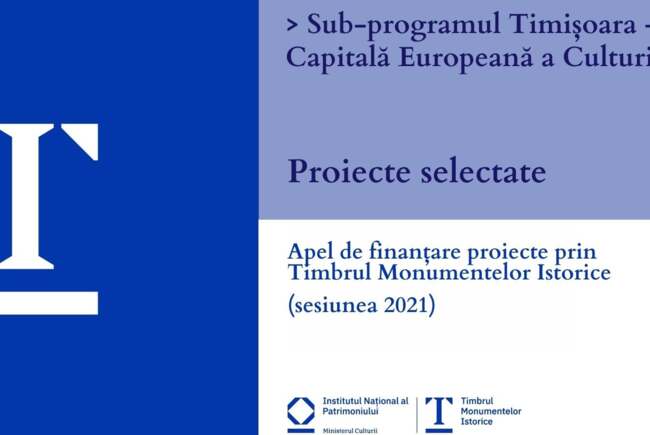 10 proiecte selectate pentru finanțare prin Timbrul Monumentelor ...