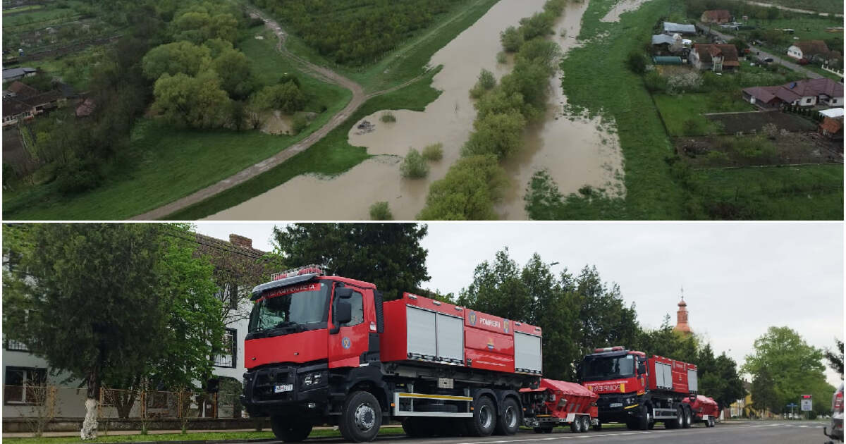 UPDATE. Cod Roșu de inundații pe râul Bârzava, în Timiș - Tion