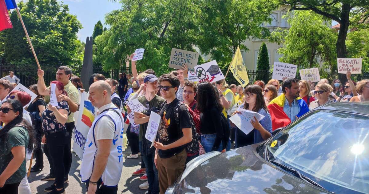 Protest profesori Timișoara - Tion