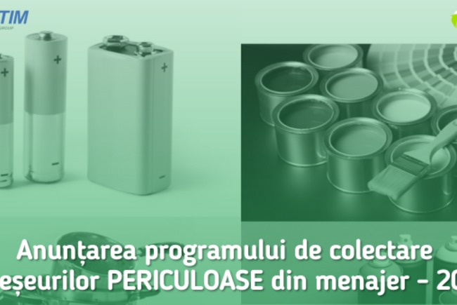 Ce facem cu deșeurile periculoase din menajer? Acestea se colectează ...