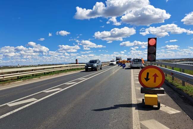 S-au terminat primele lucrări de pe Centura Nord, dar încep altele. Va fi semafor temporar - Tion