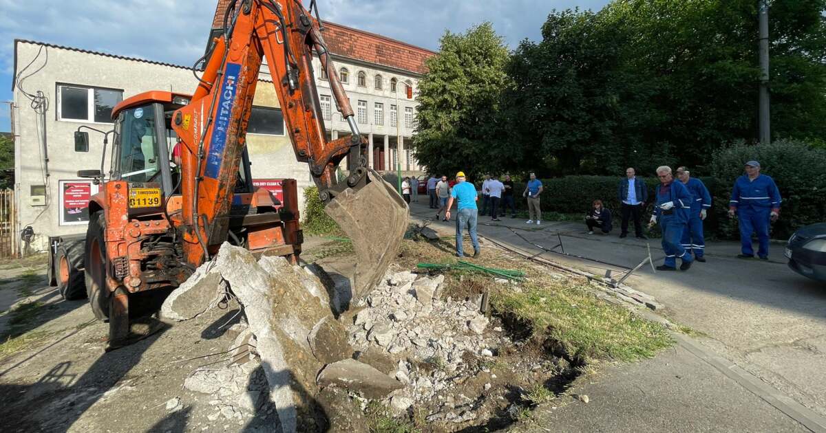 FOTO. Spațiu verde, devenit „parc privat”, pe Aradului. Primăria a emis ...