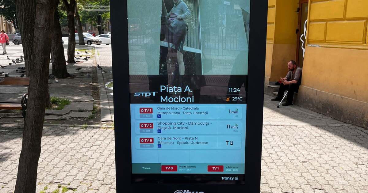 Panourile din stații și aplicația Tranzy, indisponibile pentru două ...