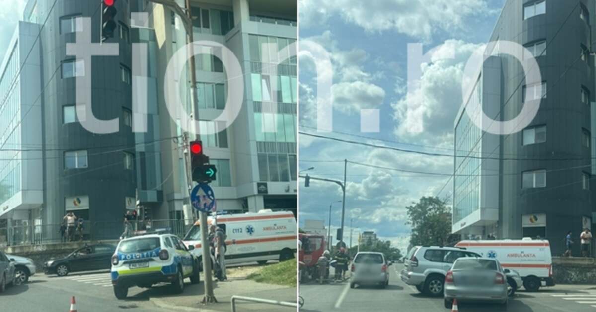 FOTO. Șofer la spital în urma unui accident produs la Timișoara - Tion