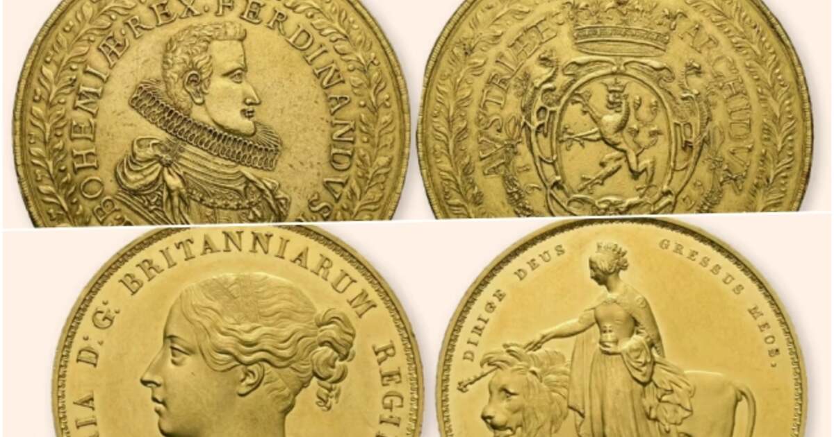 FOTO. O colecție de 15.000 de monede de aur și argint, scoasă la ...