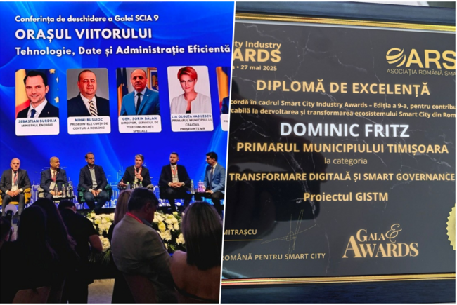 Primăria Timișoara, premiată pentru platforma GIS care folosește AI - Tion