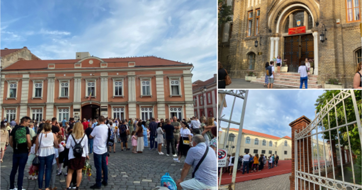 FOTO. Elevii din Timiș au început astăzi școala. Majoritatea unităților nu au organizat ...