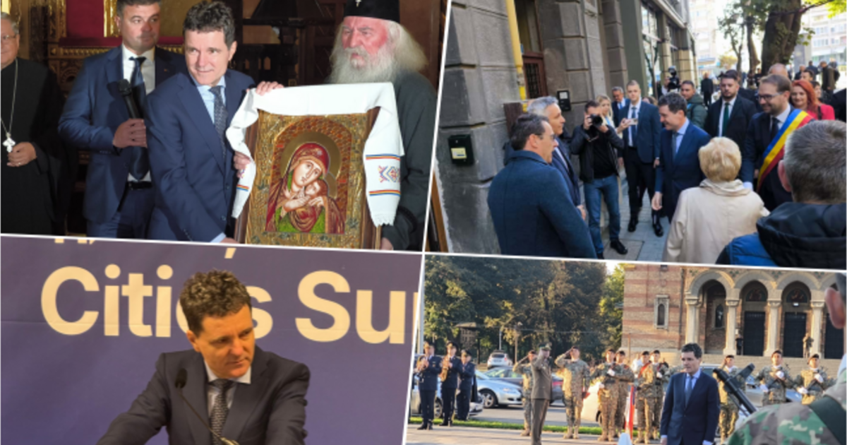 FOTO. Vizita președintelui Nicușor Dan la Timișoara, la final: „Un oraș ...