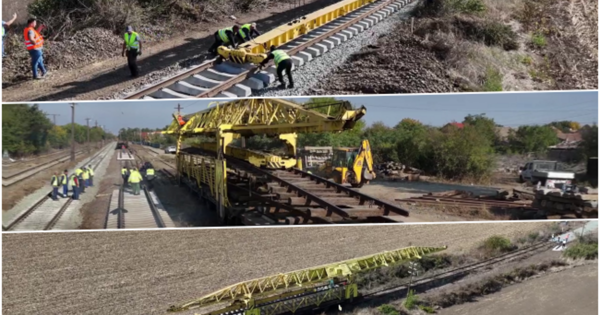 VIDEO. Continuă lucrările la calea ferată istorică dintre Timișoara și ...