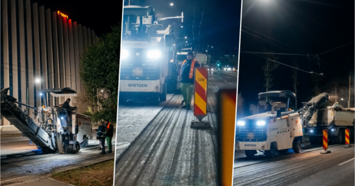 A început amenajarea benzilor pentru autobuze pe Take Ionescu. Se ...