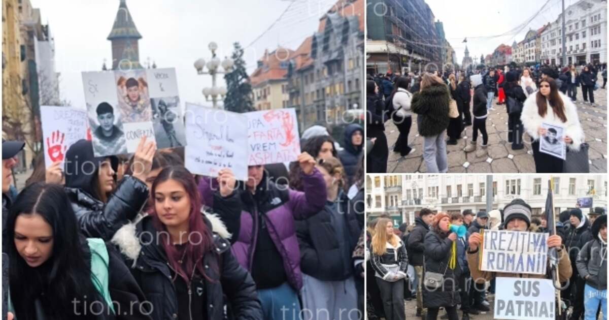 VIDEO. „Dreptate pentru Mario”. Protest pașnic în centrul Timișoarei - Tion